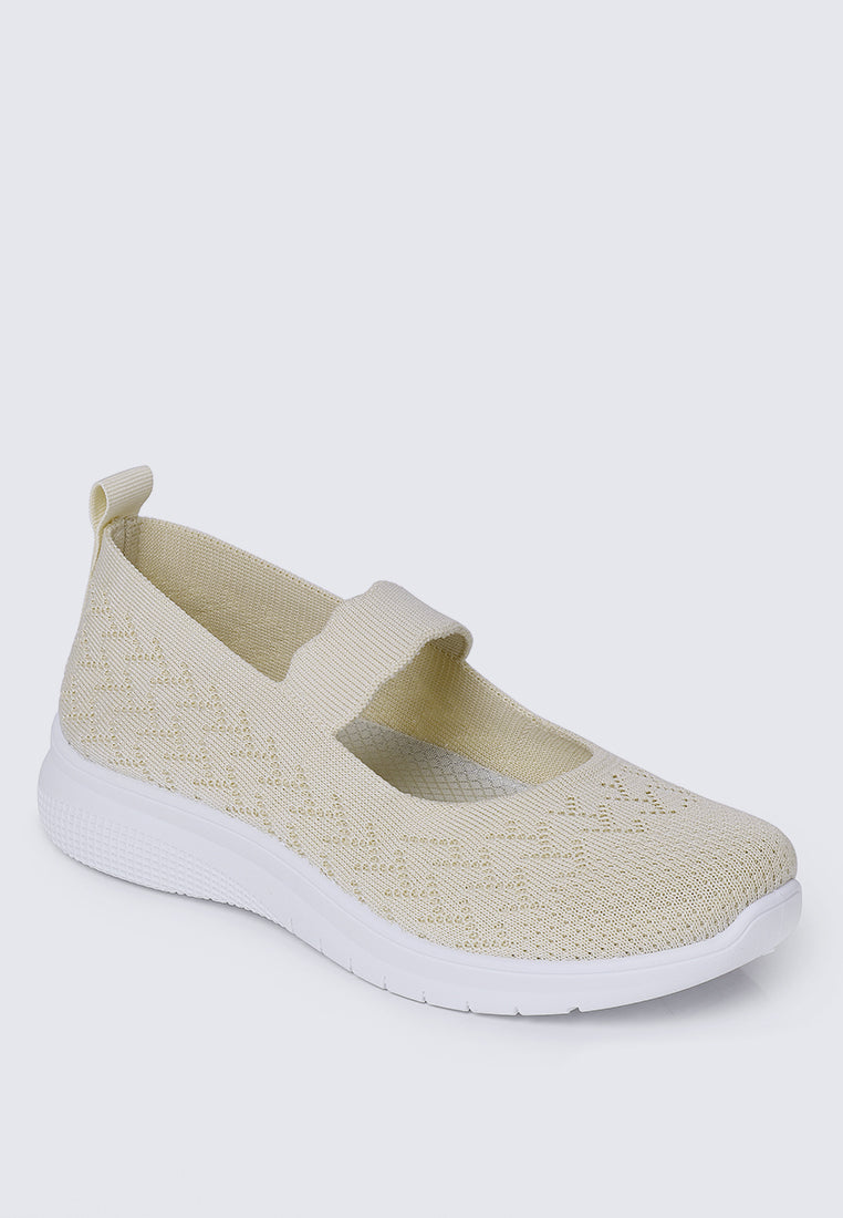 My Steps Comfy Sneakers In Beige Shoes - myballerine – Comfychic ...